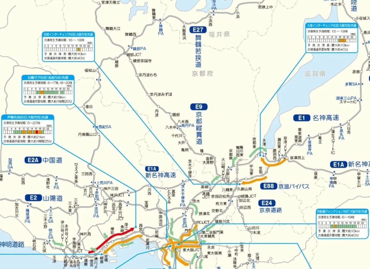 【年末年始 高速道路 渋滞予測2025-2026】混雑するのはどこ？3日は加須IC付近・舞子TN出口付近で最長35キロ 東北道〜関越道〜中央道〜東名〜名神〜中国道〜山陽道〜九州道【NEXCO東 ...