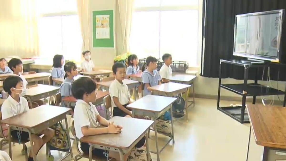 「算数の掛け算を頑張りたいです」岡山市内全ての公立小学校で始業式 熱中症対策でリモート始業式も | TBS NEWS DIG