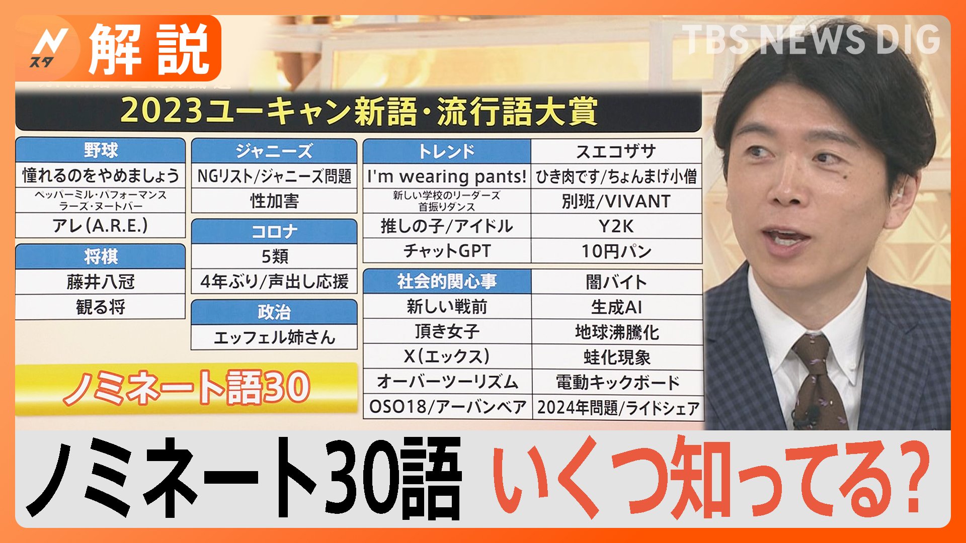 “ひき肉です”に“NGリスト”や“別班”も 流行語ノミネート発表、昨年の大賞覚えてる？【Nスタ解説】 | TBS NEWS DIG