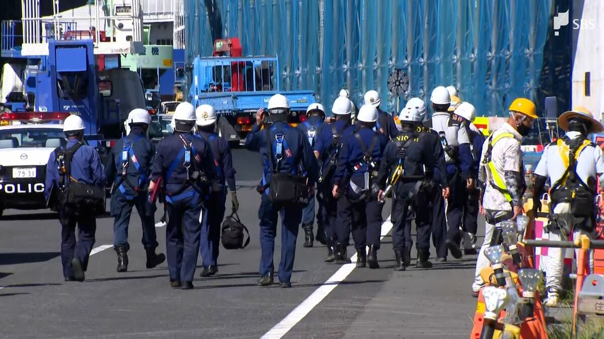橋げた落下の原因究明へ発生時の状況再現 橋脚の損傷具合も調査 通行規制かけ＝静岡・国道1号バイパス事故 | TBS NEWS DIG