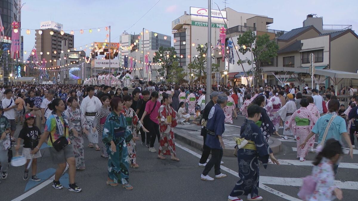 一宮七夕まつりで、4年ぶりの盆踊り 最終日は拍手喝采で盛り上がりをみせる 愛知 | TBS NEWS DIG
