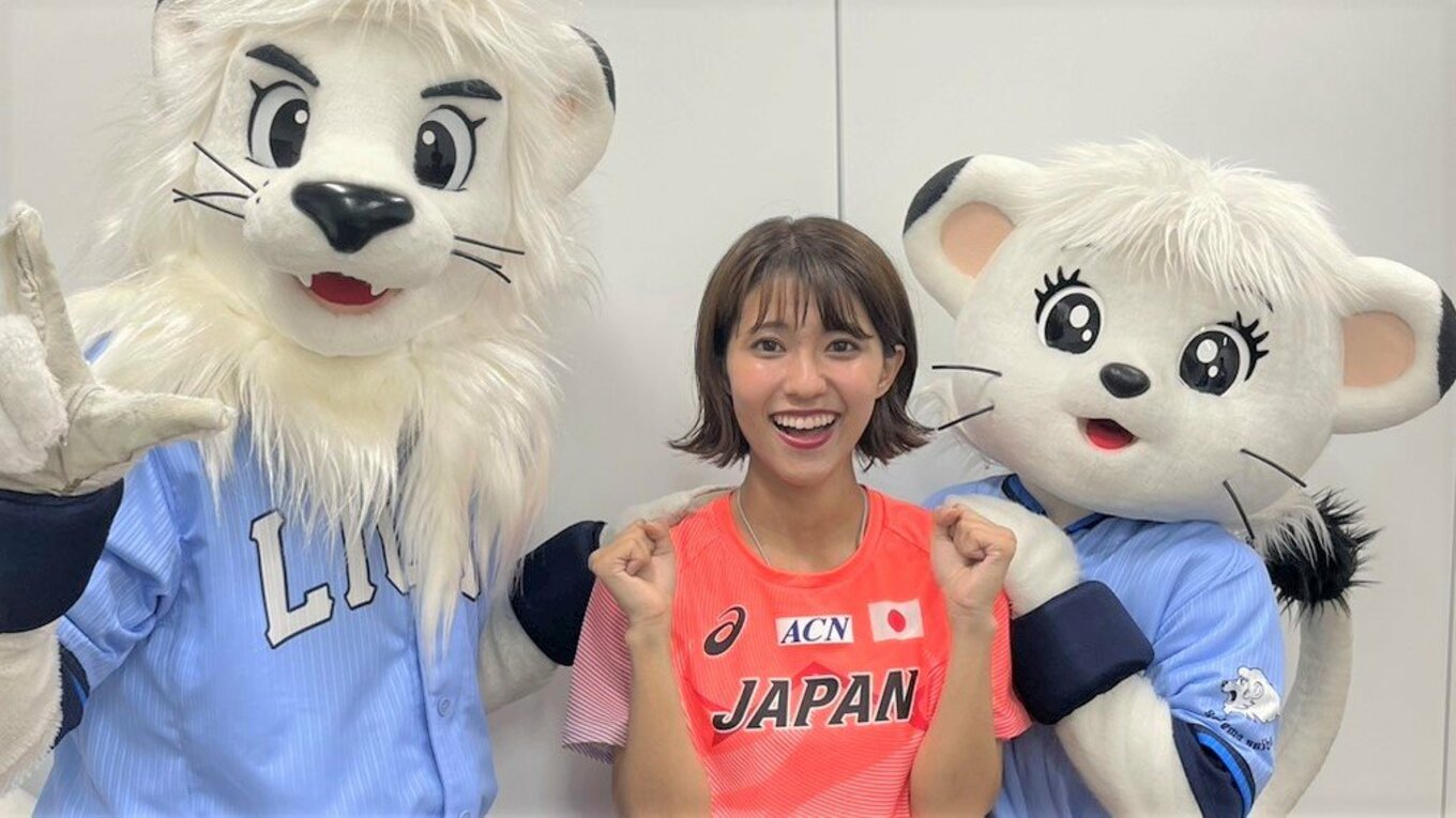 御手洗アナがセレモニアルピッチで渾身の投球 ！ 西武・甲斐野“臨時コーチ”「次はノーバンの120kmを目指して欲しい」 | TBS NEWS DIG フォトギャラリー