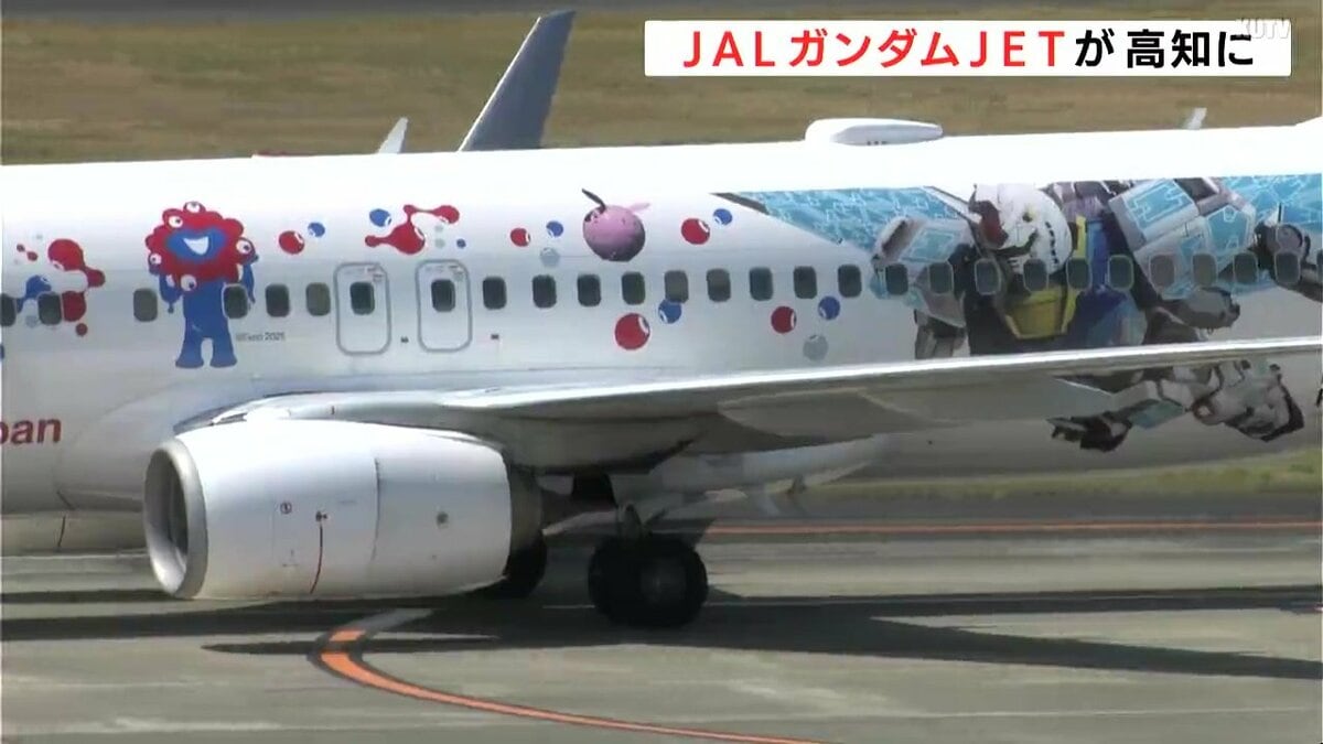「ガンダムに乗っている感じ、すごくワクワクしました」高知アニクリ祭前に JALガンダムJETが高知に | TBS NEWS DIG