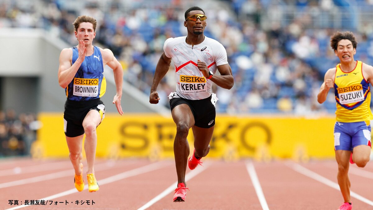 男子100m決勝 3度のスタートもカーリーが9秒91で優勝！坂井隆一郎が10秒10で3位【陸上GGP】 | TBS NEWS DIG