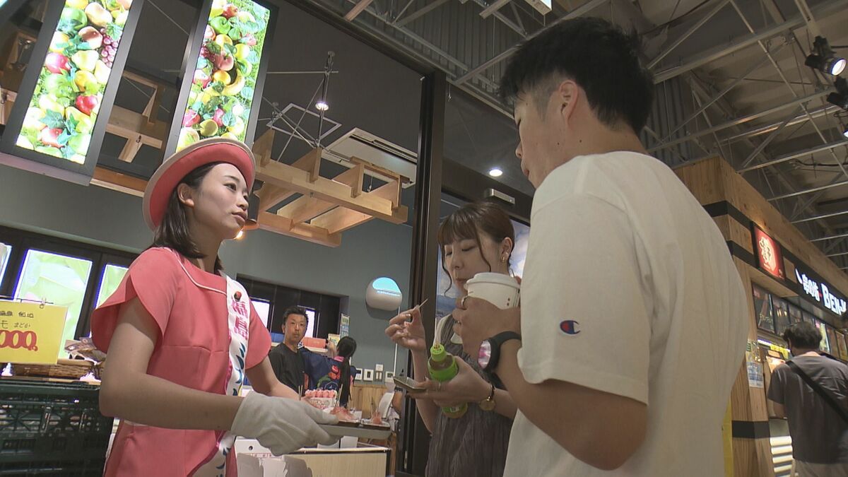 ミスピーチも登場 東北道のSAで福島のモモをPR | TBS NEWS DIG