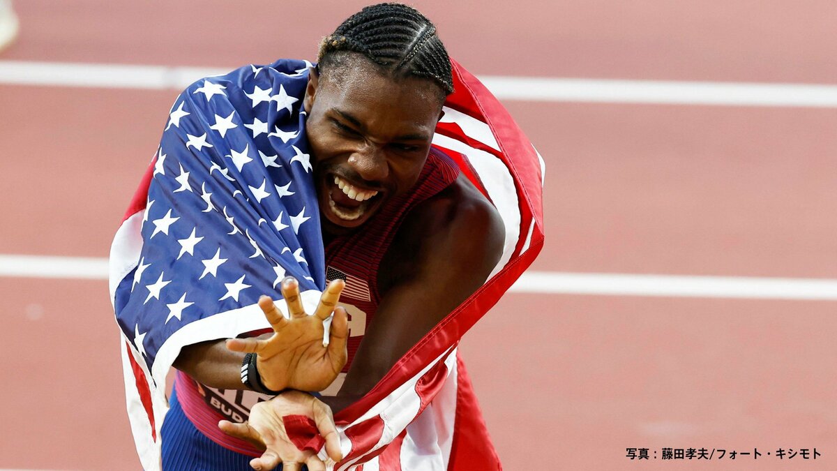 男子200mはノア・ライルズが19秒52で3連覇！2015年のボルト以来の2冠達成 「リレーでは日本を抑えて勝つ！」【世界陸上ブダペスト】 | TBS NEWS DIG