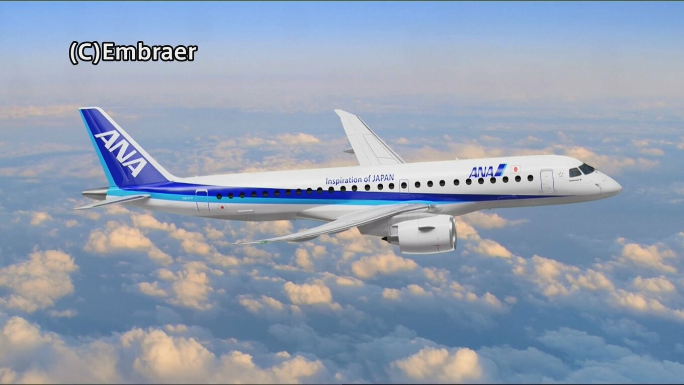 ANAHD 過去最多の航空機77機を約2.1兆円で新たに調達へ ブラジル・エンブラエル社製の最新鋭小型航空機も導入へ | TBS NEWS DIG