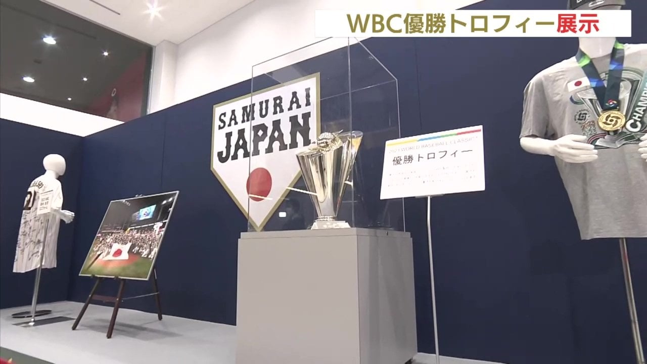 WBC優勝トロフィー 展示 マツダスタジアム 27日（木）まで | RCC NEWS | 広島ニュース | RCC中国放送