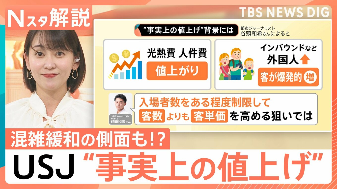 USJ大人1日券1万1900円に“事実上の値上げ”背景には、訪日客の人気観光地ランキング1位 混雑緩和の側面も？【Nスタ解説】 | TBS NEWS DIG