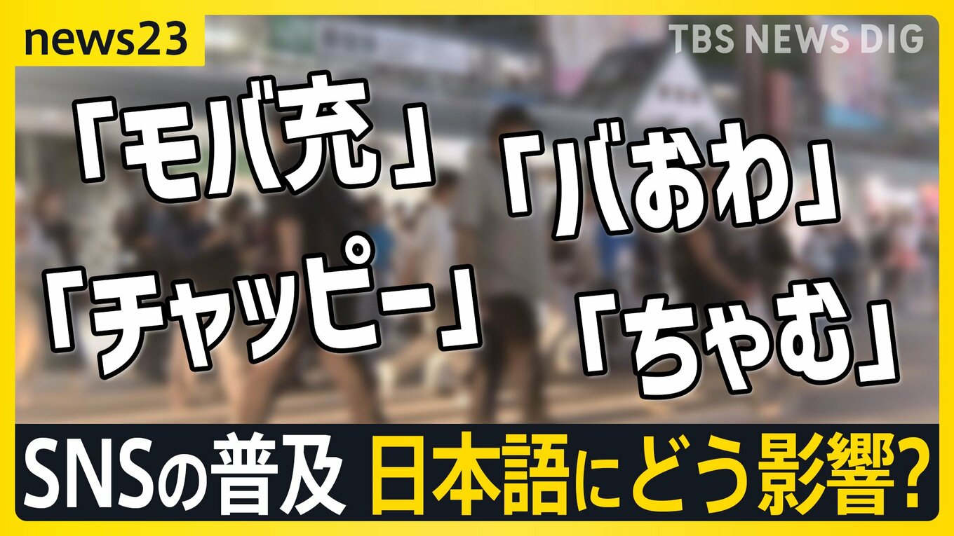 「チャッピー」「モバ充」「ちゃむ」…国語に関する世論調査“SNSの普及が日本語にどう影響するか”初めて調査【news23】 | TBS NEWS DIG