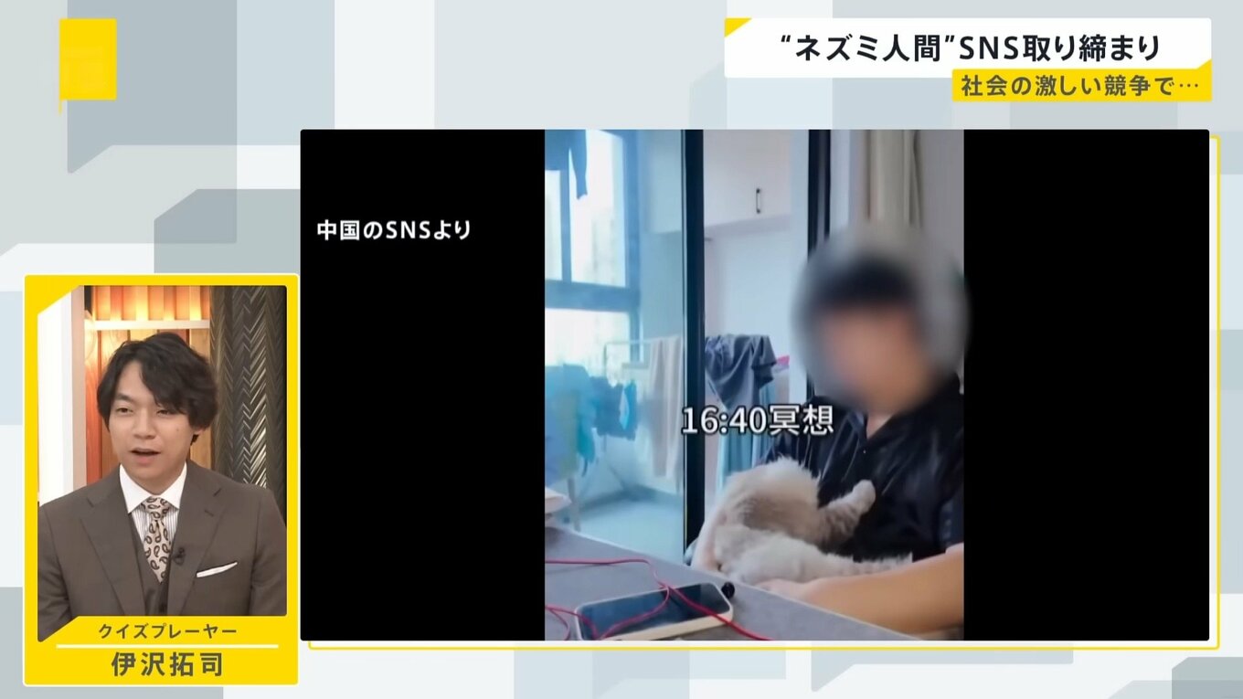 中国で増殖の「ネズミ人間」＝“消極的な生活の象徴” 相次ぐSNSへの投稿に中国政府が取締り強化…アカウント閉鎖などの強硬措置も【news23】 | TBS NEWS DIG (3ページ)
