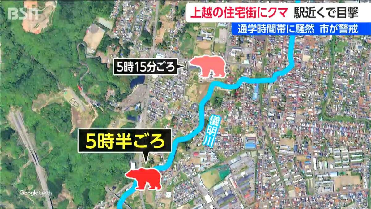 通学時間帯に騒然 市が警戒態勢 街中でクマ目撃情報 新潟・上越市（BSN新潟放送）｜dメニューニュース（NTTドコモ）