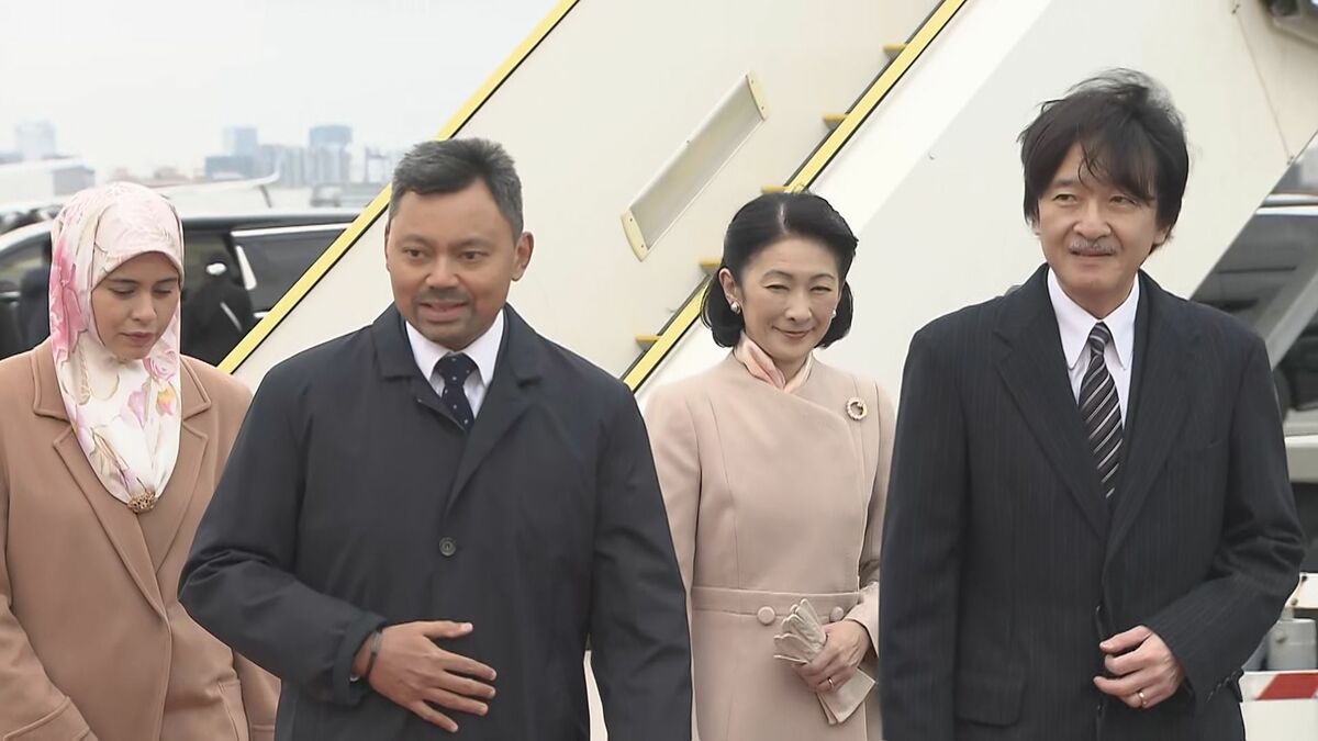 秋篠宮ご夫妻 公賓のブルネイ皇太子夫妻を出迎え 空港での歓迎行事は令和初 | TBS NEWS DIG