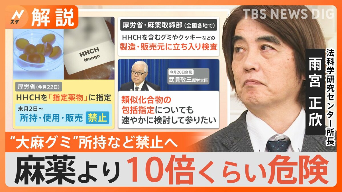 “大麻グミ”販売禁止になるけれど…都内に100軒以上 「HHCH規制後はHHCP出す」【Nスタ解説】 | TBS NEWS DIG