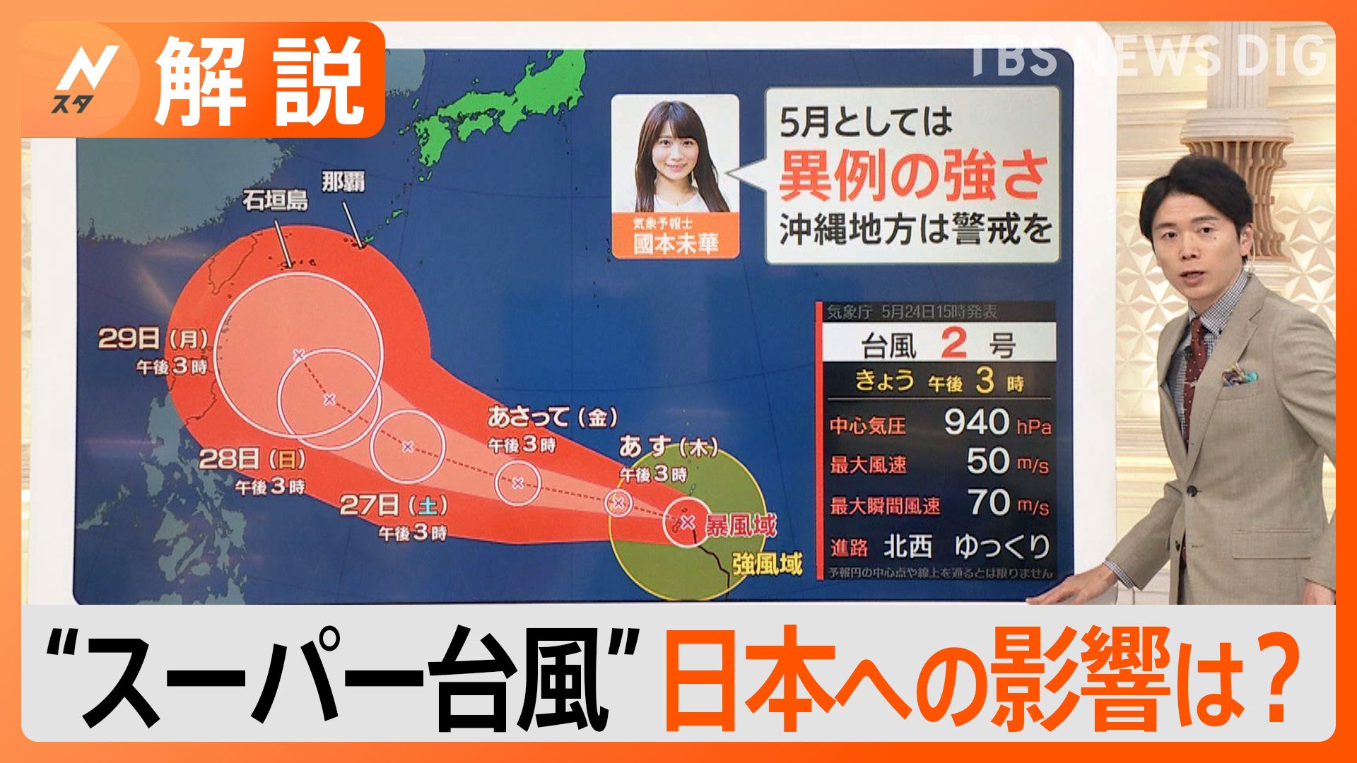 台風2号 「スーパー台風がグアムへ接近中」 そのサキ日本は？【Nスタ解説】 | TBS NEWS DIG (2ページ)
