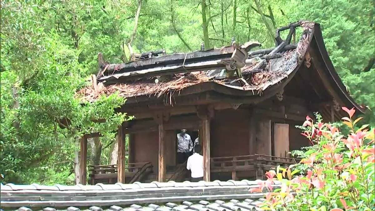 「以前のような姿を再建できたら」国宝の本殿屋根が焼け落ちた神社を文化庁が調査 本殿の再建を目指す方針【香川・坂出市】 | TBS NEWS DIG
