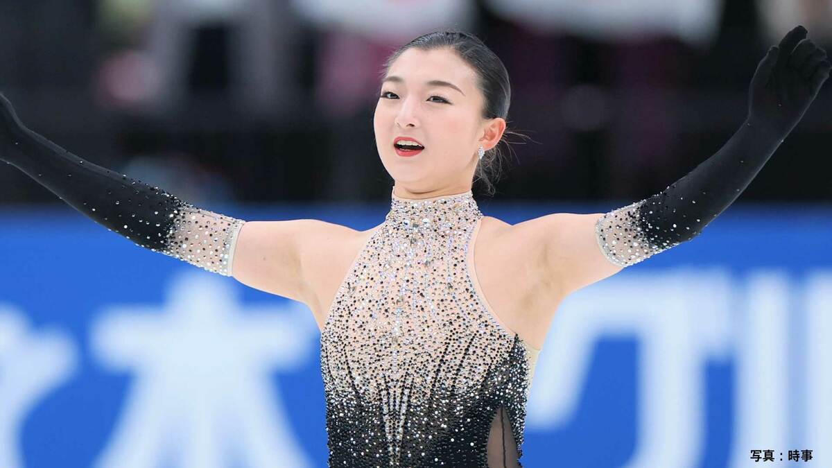 坂本花織、圧巻の233.12点で3連覇達成！千葉百音が2位 島田は3位表彰台、4回転で転倒も3A成功【全日本フィギュア】 | TBS NEWS DIG