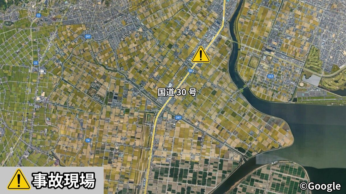 【国道30号】軽乗用車が横転 現場付近が500メートルの渋滞【岡山】（RSK山陽放送）｜dメニューニュース（NTTドコモ）