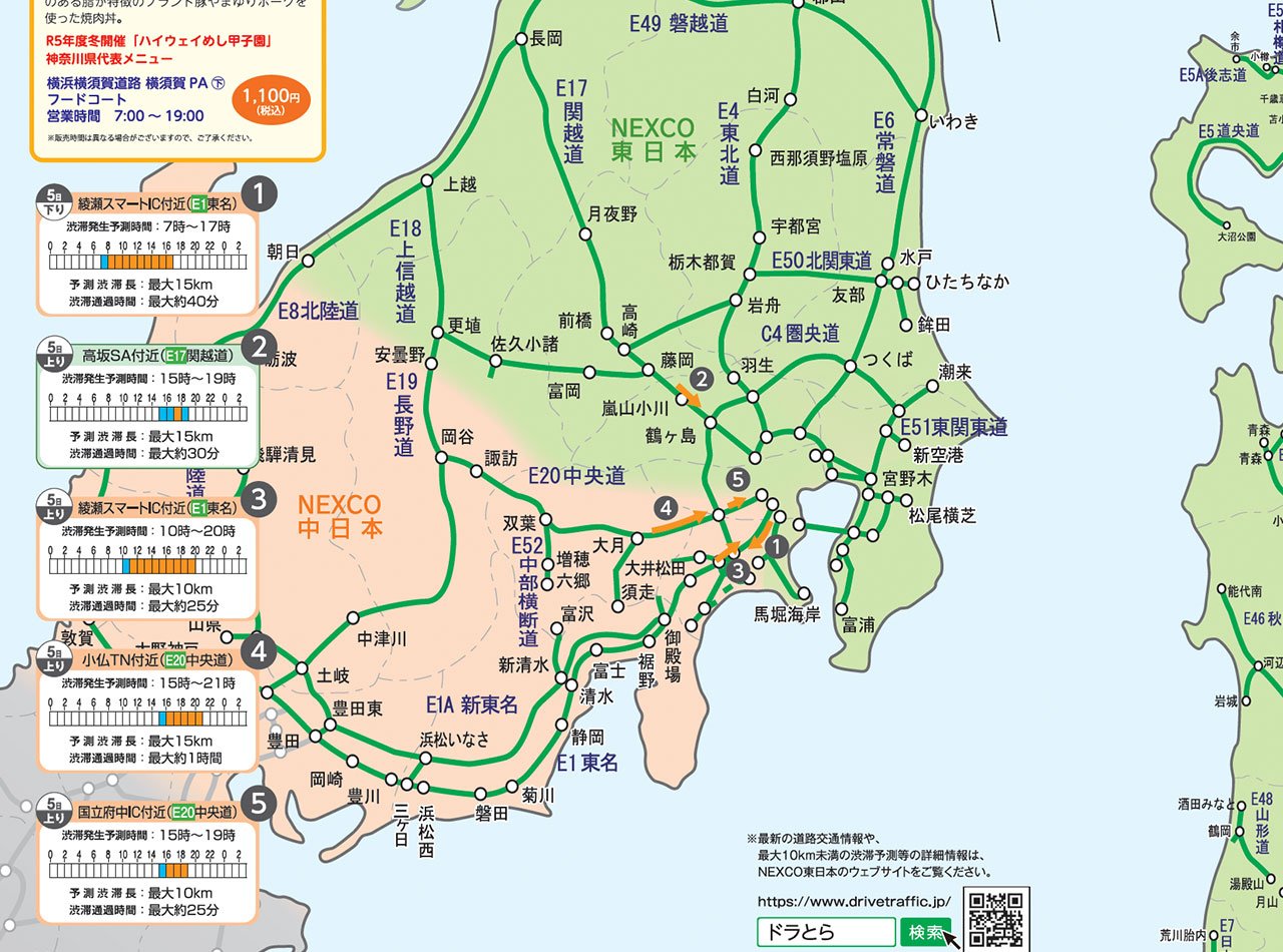 【年末年始 高速道路渋滞予測】帰省渋滞情報 東北道～東名～中央道～九州道まで 混雑するのはどこ？弥富木曽岬IC付近で最長25キロ【NEXCO東日本・中日本・西日本 12月28日～1月5日 ...